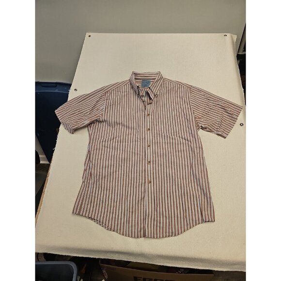L.L. Bean | Shirts | Ll Bean Wrinkle Resistant Trim Fit Short Sleeve Button Down Mens Sz L ...